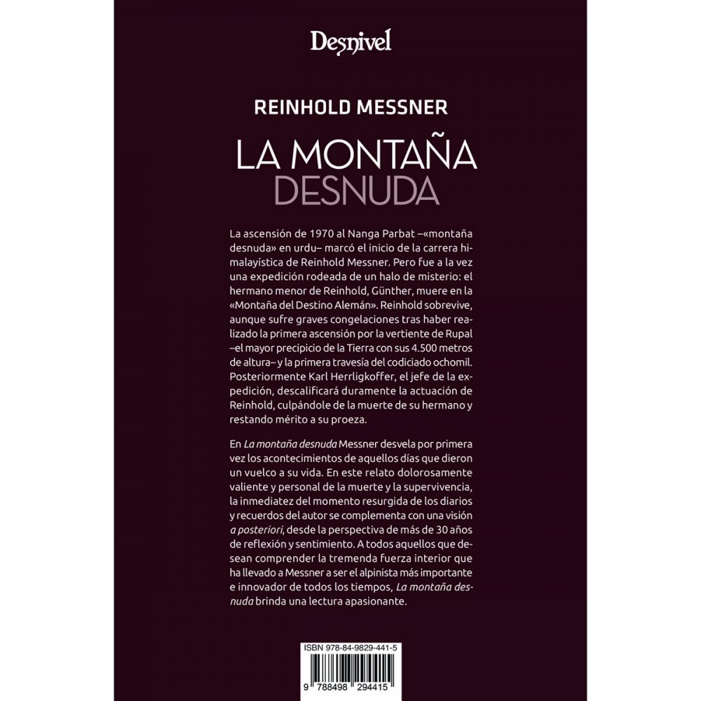 Libro La Montaña Desnuda - Desnivel